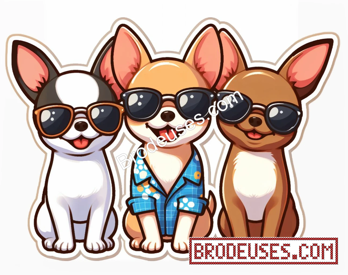 Les Trois Chichis (3 chihuahuas) - Diagramme PDF à télécharger ...